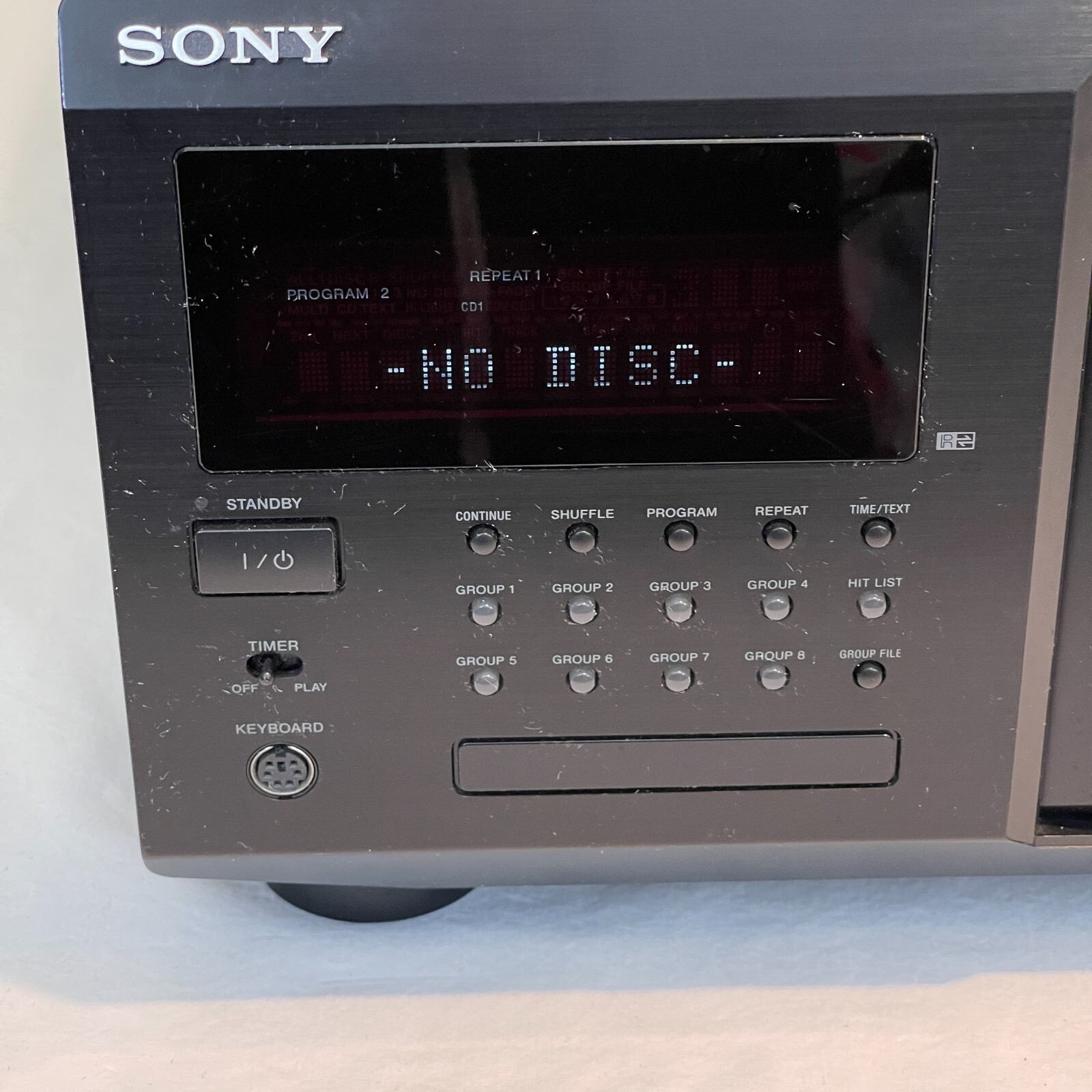 Sony CDP-CX355 300 Disc Mega Storage CD Changer Player No Remote WORKS ...