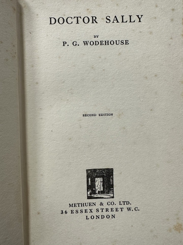 Doctor Sally, P. G. Wodehouse, 1932. Second edition | eBay