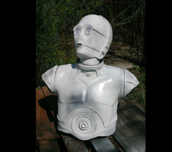 1 STAR WARS LIFE-SIZE ROBOT C3PO ANDROID MODEL KIT PROP WHITE PRIME* | eBay