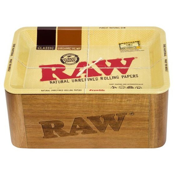 RAW MINI CACHE WOODEN BOX WITH TRAY LID 7" X 5" X 3.5" (FREE SHIPPING ...