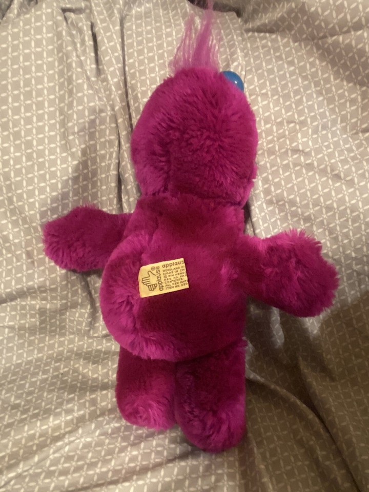 Vintage Applause Telly Monster Plush Stuffed Toy Sesame Street Jim ...