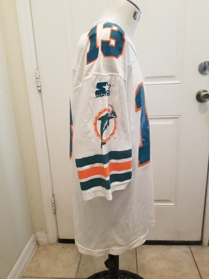 Miami Dolphins #13 Dan Marino Starter NFL Jersey - Sz XL - Vtg 90s ...