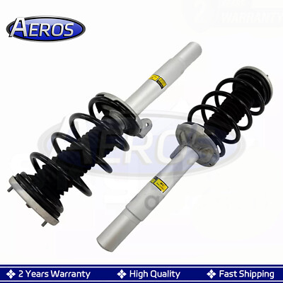 2x Front Shock Struts Assys w/o EDC For BMW E65 E66 745Li 750i 760i ...