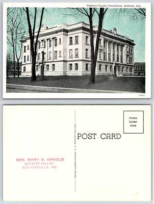 Sullivan Indiana COURT HOUSE Postcard P750 | eBay