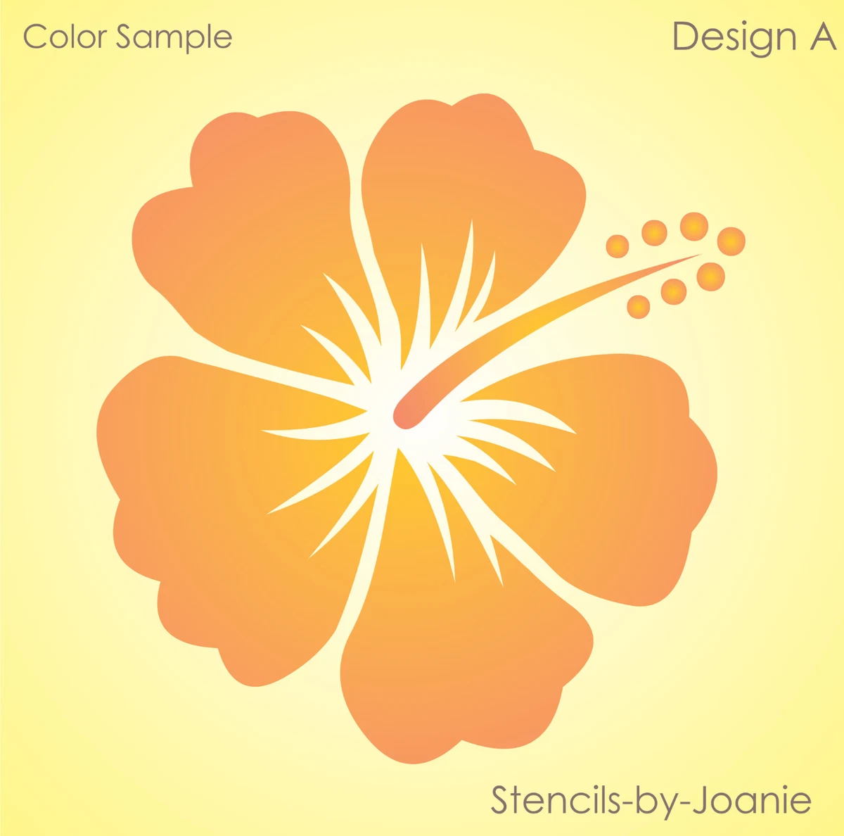 Aloha Flower Stencil