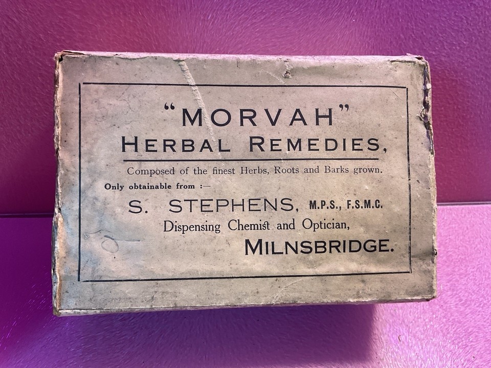 Antique Chemists Box Anaemia Herbs Morvah Herbal Remedies Unopened ...