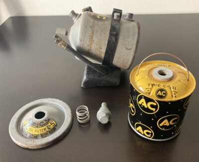 Vintage AC L-5 Accessory Oil Filter Vintage AC Oil Filter Canister | eBay