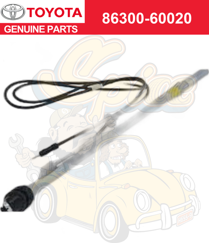 Toyota 86300-60020 ANTENNENBAUGRUPPE, MIT HALTER LandCruiser 80er | eBay