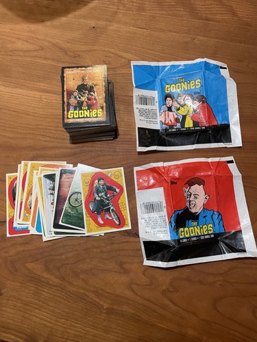 1985 Topps THE GOONIES Complete Set 1-86 + Sticker Set 1-15 + 2 ...