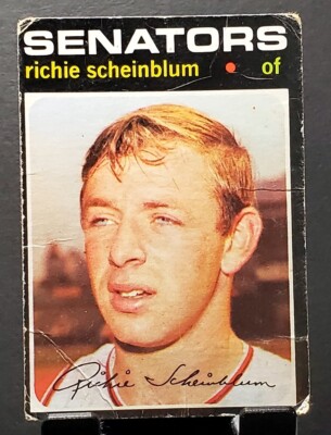 1971 Topps #326 Richie Scheinblum SENATORS Vintage baseball card⚾️ P/G ...