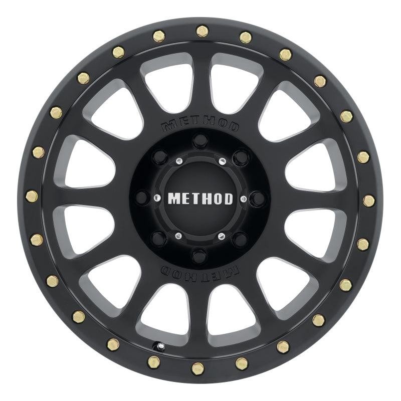 Method MR305 NV 17x8.5 0mm Offset 8x6.5 130.81mm CB Matte Black Wheel ...