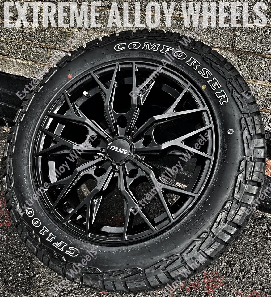 18" Black GTX Alloy Wheels Fits Volkswagen Crafter 5 Stud + All Terrain ...