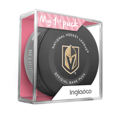 MY FIRST PUCK for NEWBORN BABY GIRL Vegas Golden Knights Licensed NHL ...