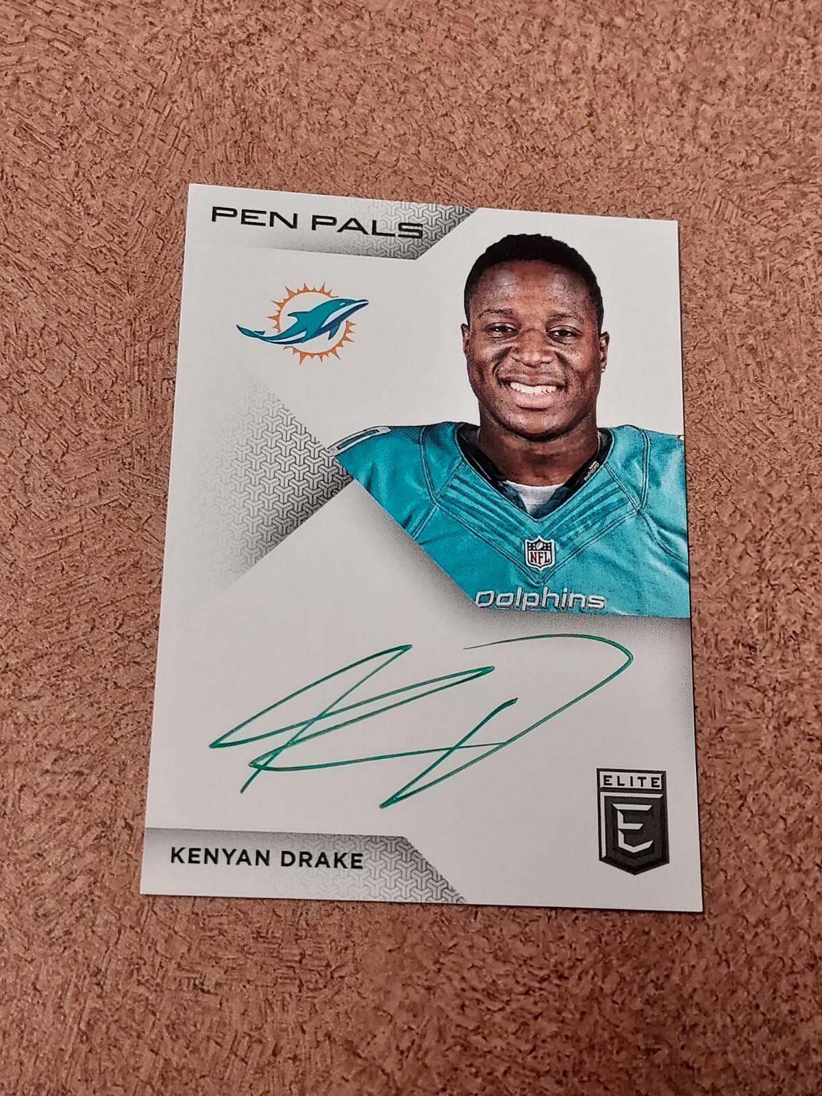 KENYAN DRAKE 2016 DONRUSS ELITE PEN PALS GREEN INK AUTOGRAPHED ROOKIE ...
