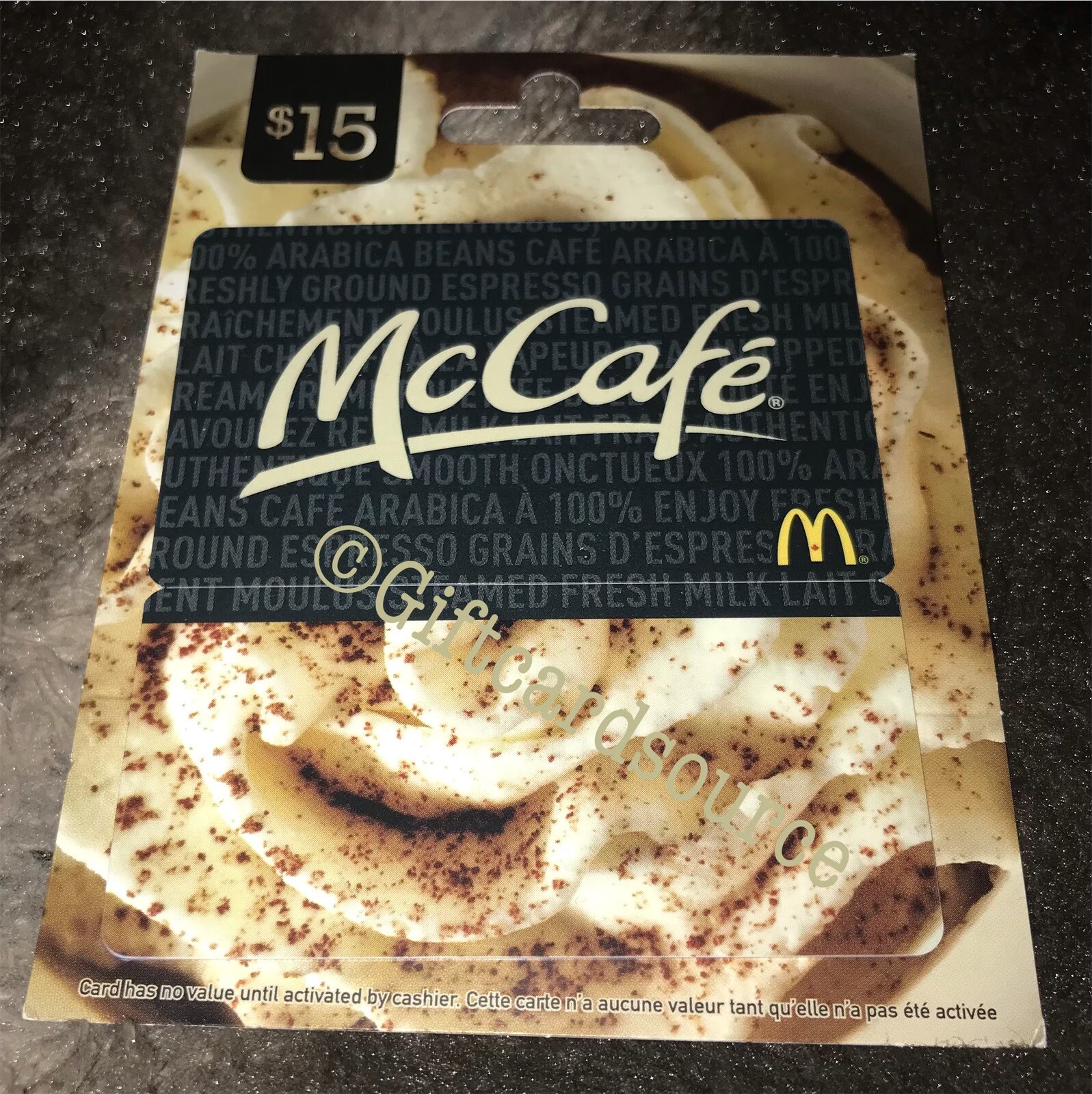 2014 McDONALDS McCAFE LATTE GIFT CARD HANGER CANADA NO VALUE NEW | eBay