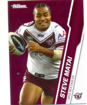 2015 NRL Traders Common Card - 57 - Manly Sea Eagles - Steve Matai | eBay