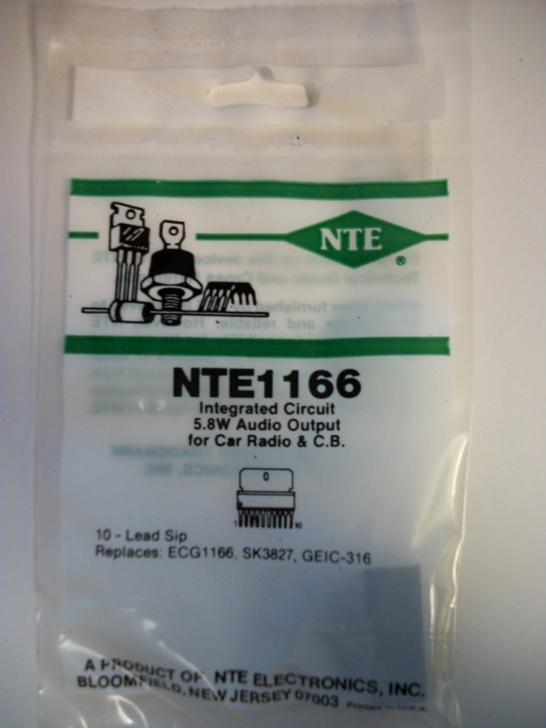 NTE Electronics - NTE1164 NTE1166 NTE1170 NTE1171 NTE1176 NTE1180 ...