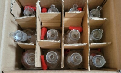 (12PK) LAB SAFETY SUPPLY DROPPER BOTTLE w/ GROUND GLASS PIPETTE. 60 mL ...