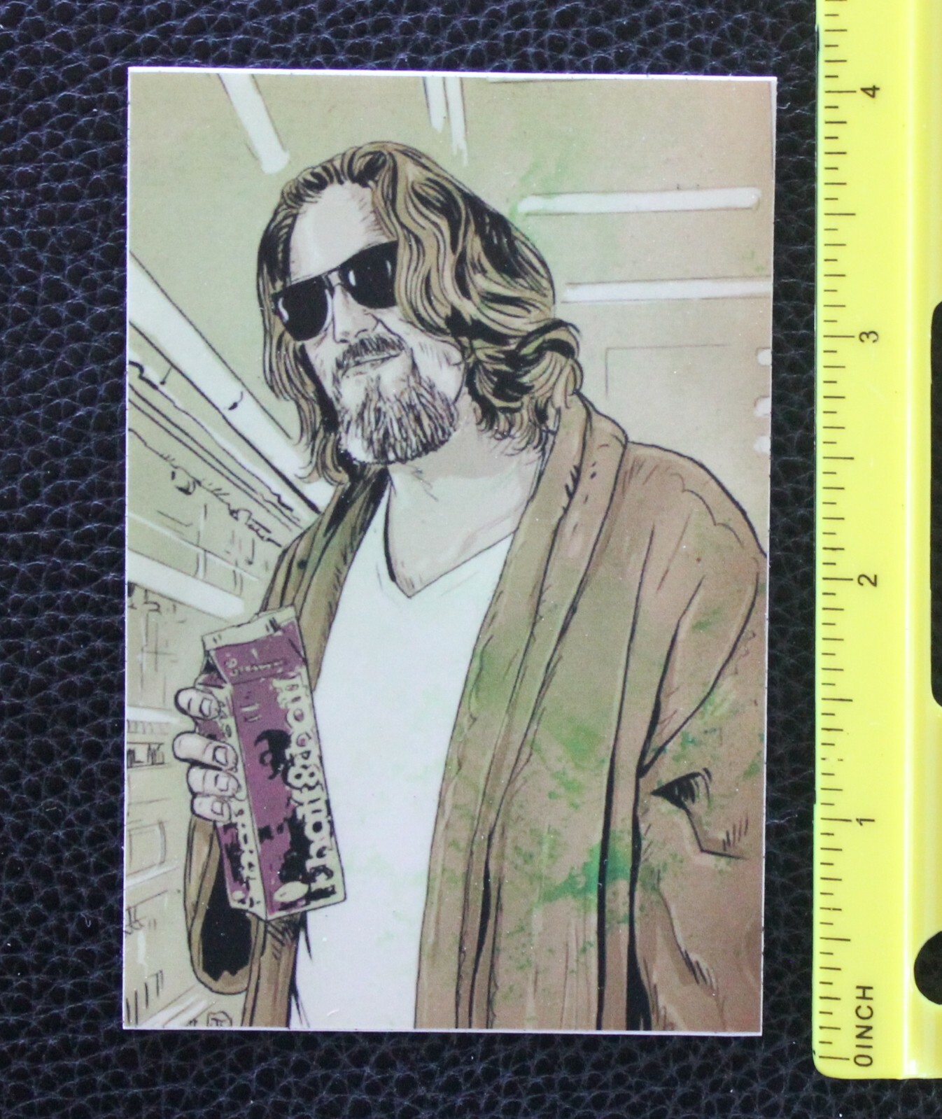 The Big Lebowski Sticker Opening Scene Dude Drinking Milk at Ralphs 4 ...