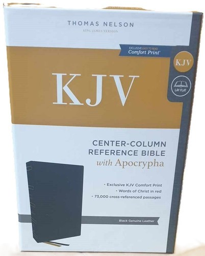 KJV Holy Bible with Apocrypha and 73,000 Center-Column Cross References ...