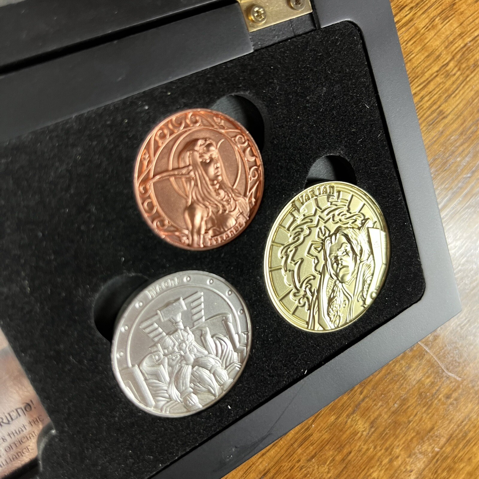 WoW World of Warcraft Alliance Collection Coin Set - Gold/Silver/Copper ...