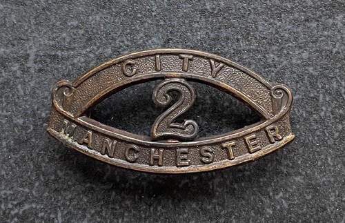 Genuine Manchester Pals 2nd City Battalion Shoulder Title | eBay UK