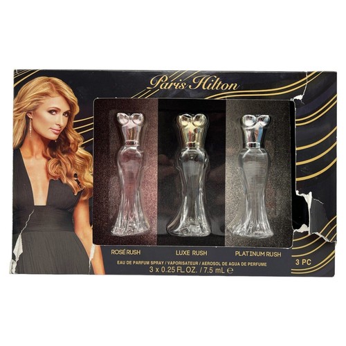 Paris Hilton Luxe Rush Rose Rush Platinum Rush Perfume Set .25 Oz ...
