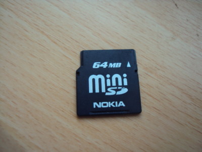 ORIGINAL NOKIA RETRO MEMORY CARD 64 MB FOR SPV C600 HTC Faraday, SPV ...