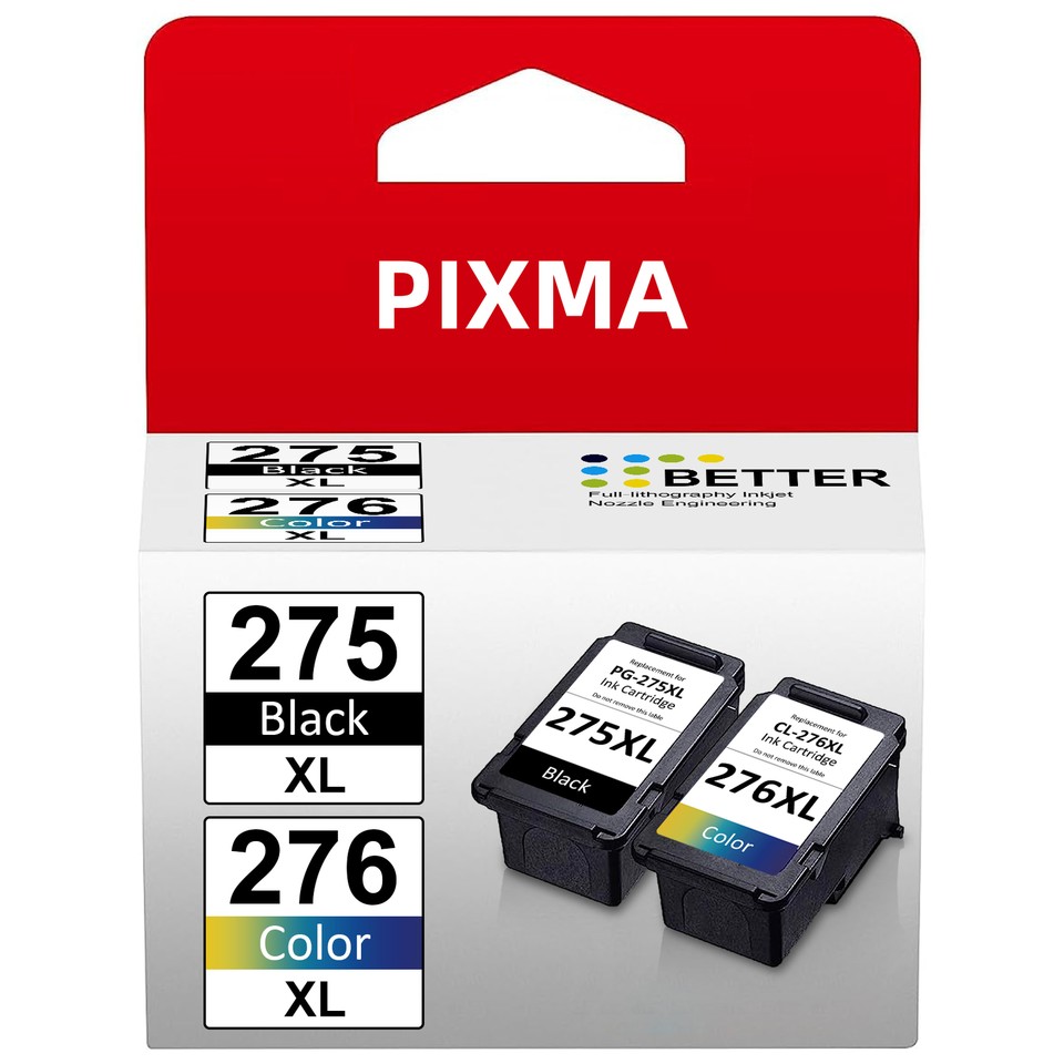 PG-275XL CL-276XL Ink Compatible with Canon Pixma TS3522 TS3520 TR4722 ...