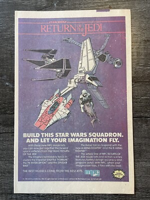 1983 STAR WARS MPC Model KIT print AD PROMO ART Comic Book AD ROTJ | eBay