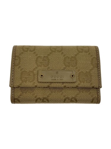 Authentic Gucci Key Case Color beige Canvas Formal Fashion All over For ...