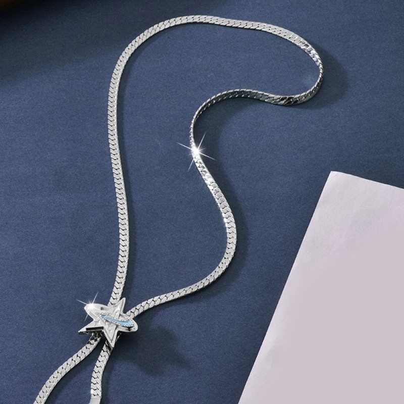 Sexy Bolo Tie Necklace Star Stylish Collar Chain Delicate Lariat Star ...