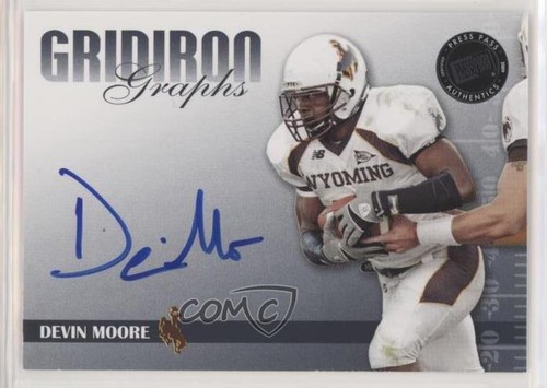 2009 Press Pass Signature Edition - Gridiron Graphs Devin Moore #GG-DM2 ...