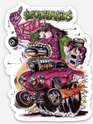 Rat Fink Studebakers Rule Custom MAGNET Muscle Car Vintage Hot Rod V8 ...