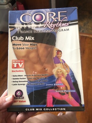 Core Rhythms Dance Exercise Program Club Mix 4-DVD Box Set NEW Salsa Samba Latin | eBay