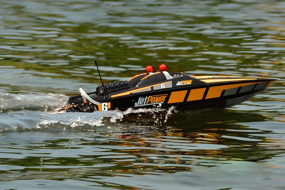 RC Racing Speed Boat Bancroft Jetpower Orange 645mm 25" Sprintboat RTR ...