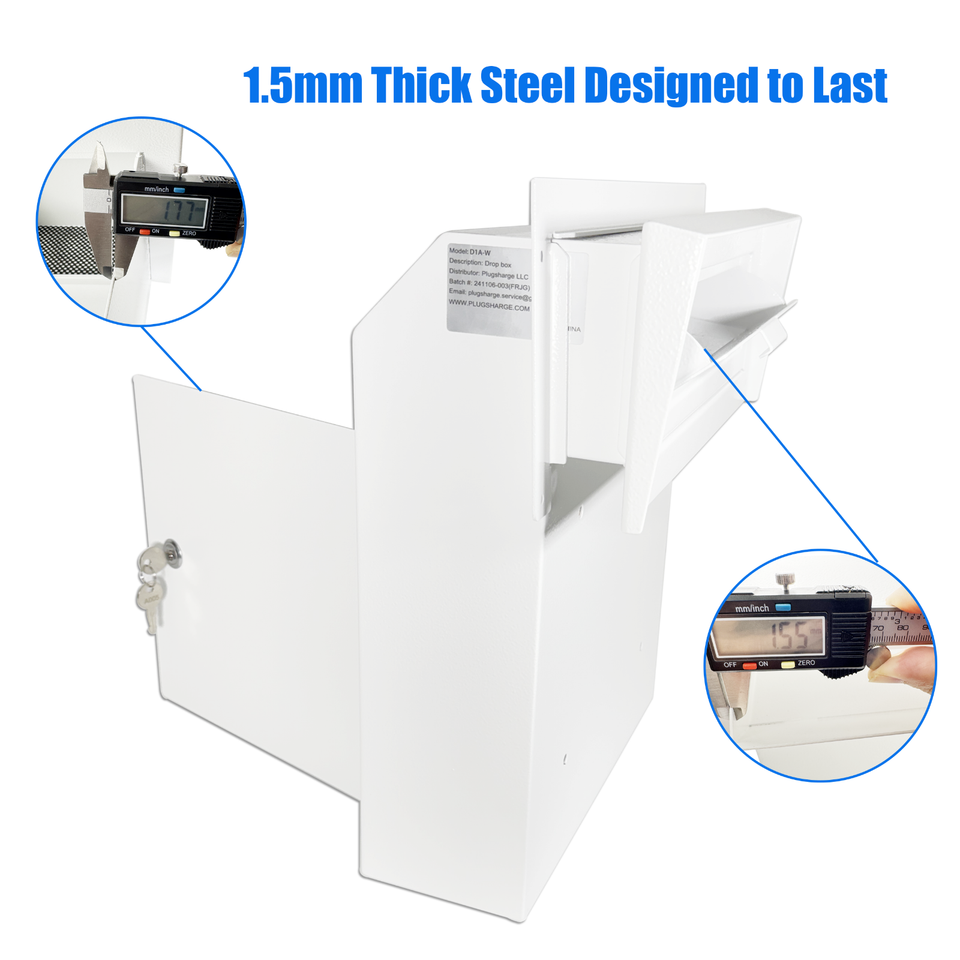 OPEN BOX Rainproof Heavy Duty Through The Door Safe Mail Drop Box ...