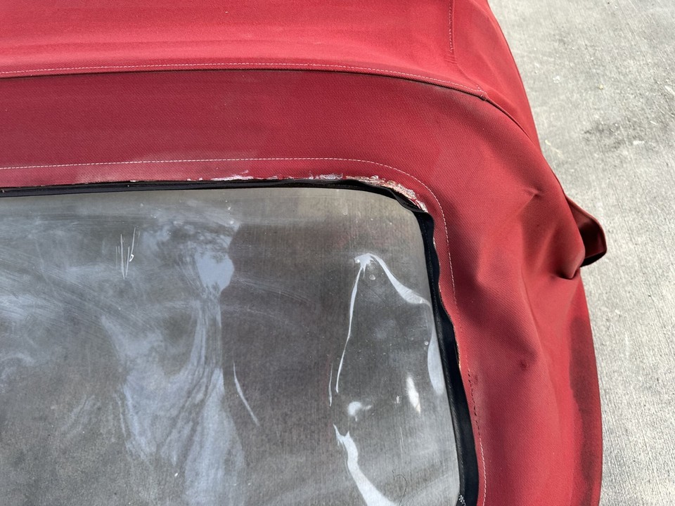 BMW E36 Z3M Z3 M Roadster Soft Top Upper Roof Assembly Red OEM 68K ...