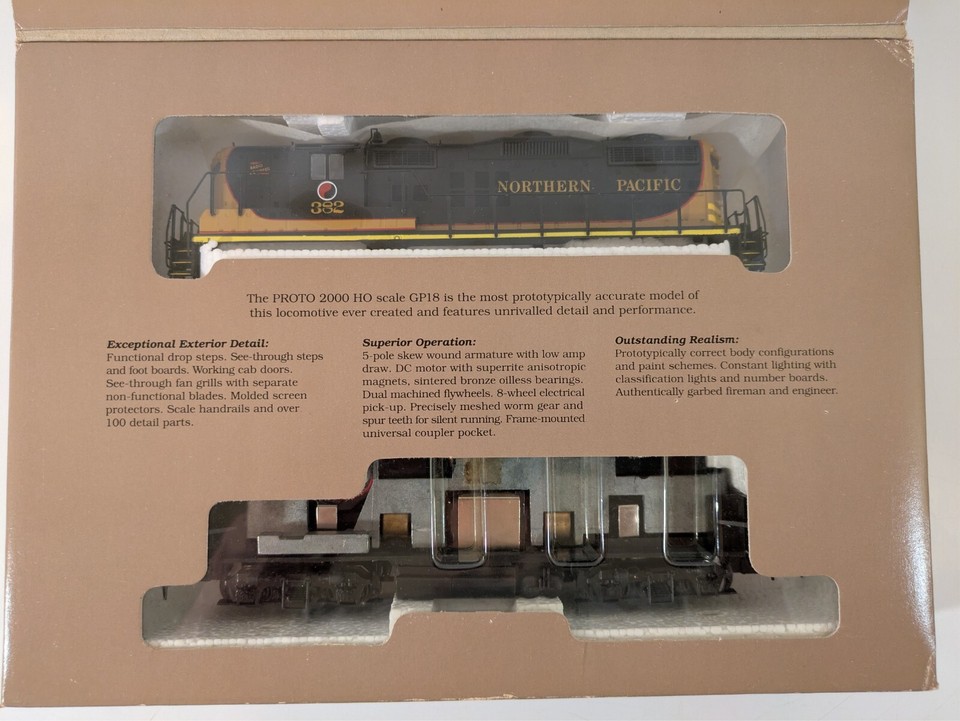 HO EMD GP18 NP Northern Pacific DC Only NIB NOS # 8849 | eBay