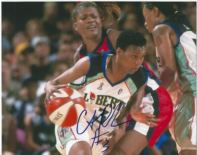 CRYSTAL ROBINSON Signed 8 x 10 Photo WNBA Basketball NY New York ...