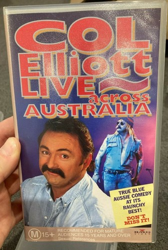 Col Elliott - Live Across Australia VHS VIDEO TAPE (Australian stand up ...