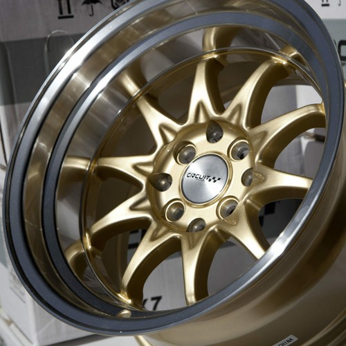 Circuit Performance CP29 15x8 4-100 4-114.3 +0 Gold Wheels | Fits Acura ...