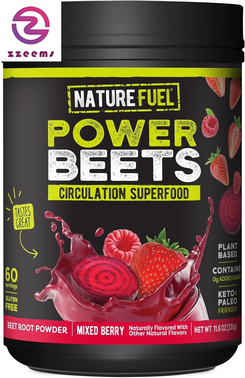 Nature Fuel Power Beets Powder, Delicious Acai Berry Pomegranate ...