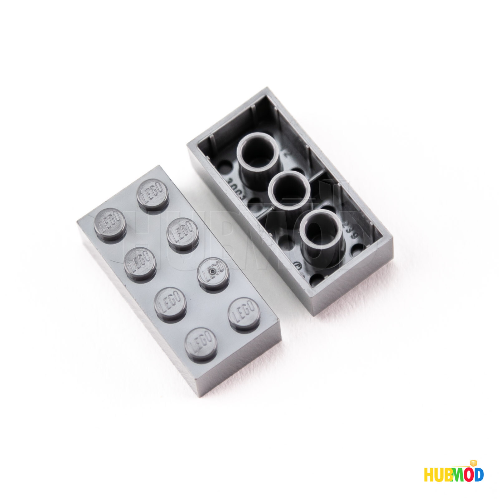 Lot of 10 Genuine LEGO Dark Gray 2x4 3001 Building Bricks Blocks Parts ...