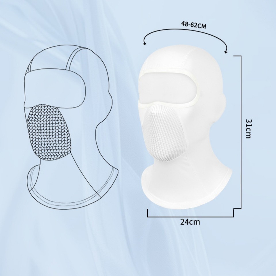 Balaclava Ski Mask, Sun Protection Face Mask Cover Cooling Helmet Liner ...