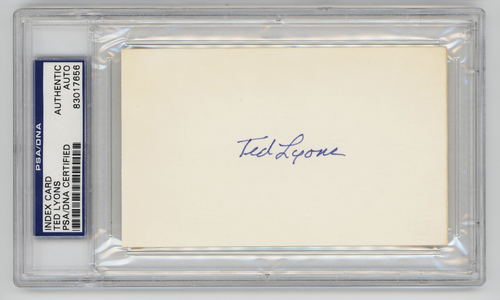 Ted Lyons Signed Index Card. PSA. Chicago White Sox Hall of Famer | eBay