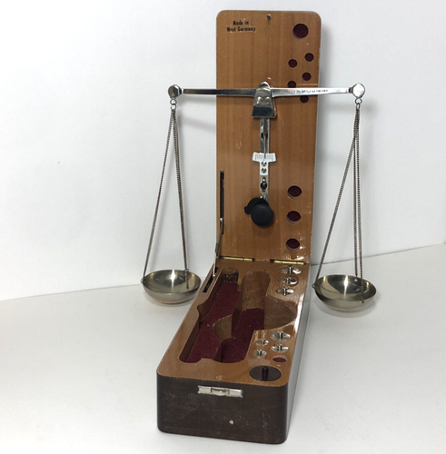 Vintage Pocket Diamond Scale - w/Fitted Wood Box - Made in West Germany ...