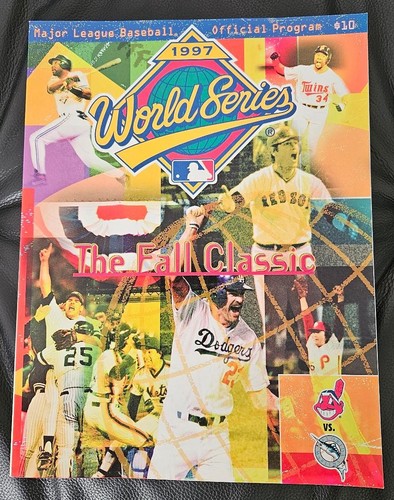 1997 Official MLB World Series Program ~ Cleveland Indians vs. Florida ...