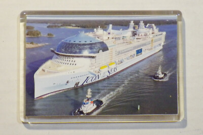 REFRIGERATOR MAGNET ROYAL CARIBBEAN ICON OF THE SEA CRUISE SHIP - 3.75 ...