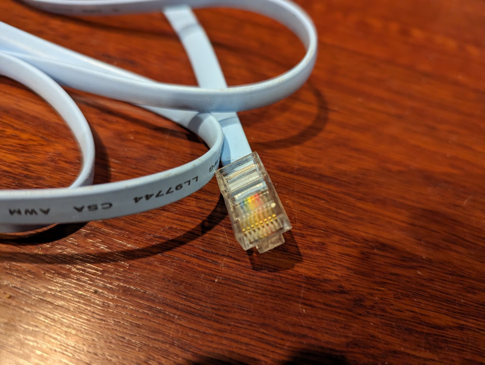 Cisco Systems RJ45 DB9 AWM 20251 E129757-c Serial Cable LL97744 RA-232 ...